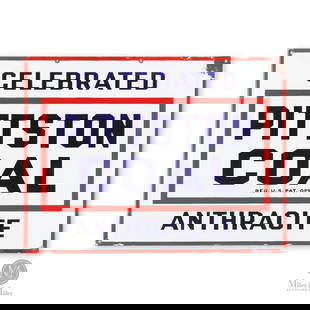 Lehigh Valley Anthracite Coal Sign Auction