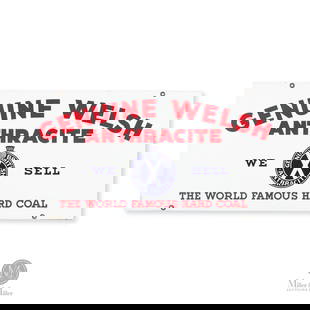 Lehigh Valley Anthracite Coal Sign Auction