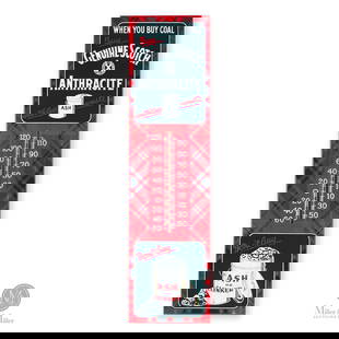 Lehigh Valley Anthracite Coal Sign Auction