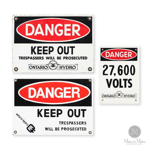 Ontario Hydro Electricity Danger Signs