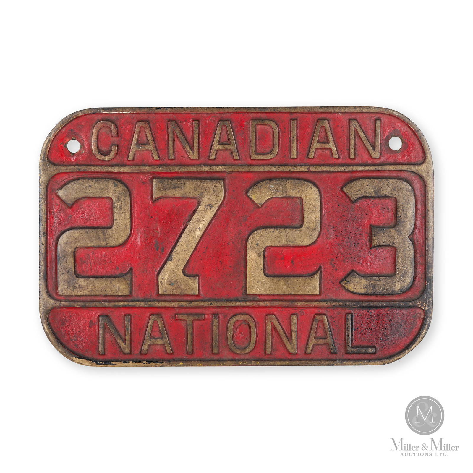 Canadian National Locomotive Number Plate 2723 Auction