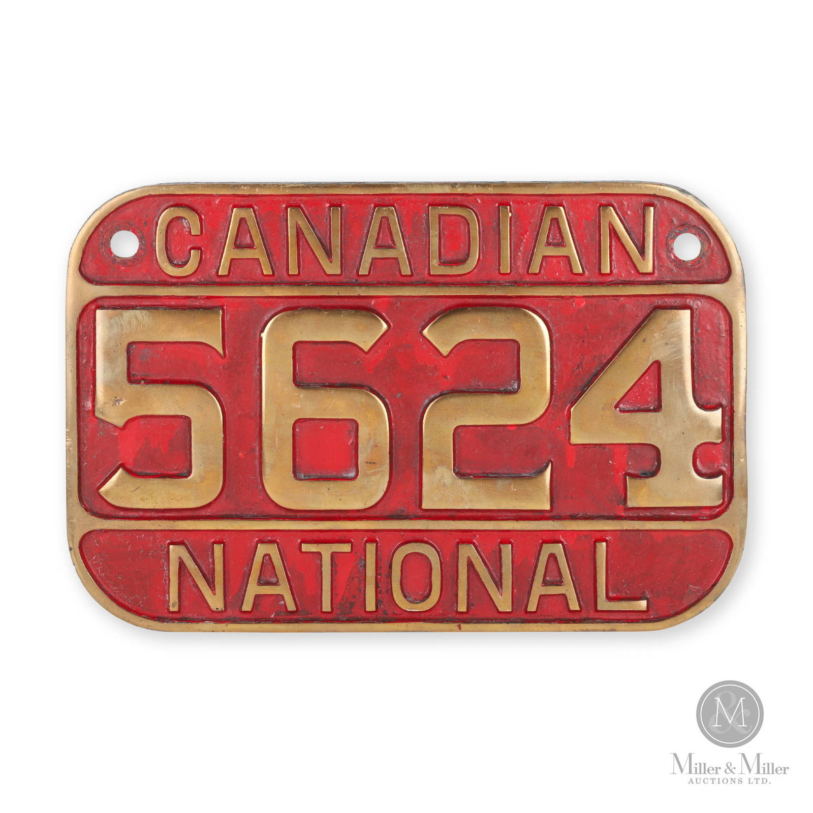 Canadian National Locomotive Number Plate 5624 Auction