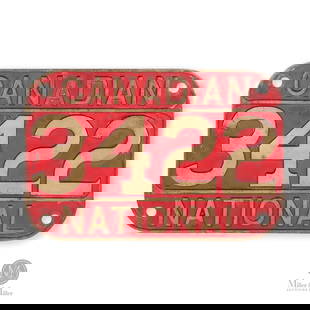 Canadian National Locomotive Number Plate 5624 Auction