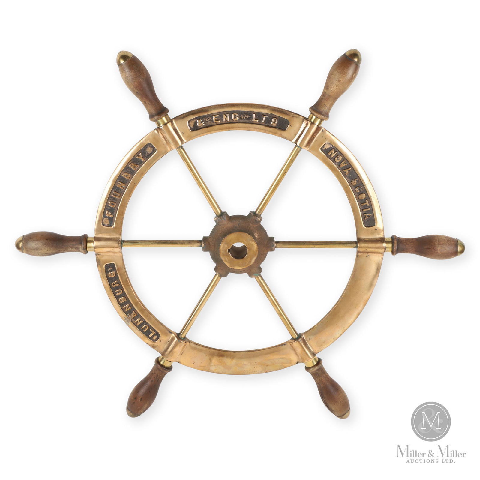 Lunenburg Foundry Nova Scotia Ships Wheel Auction
