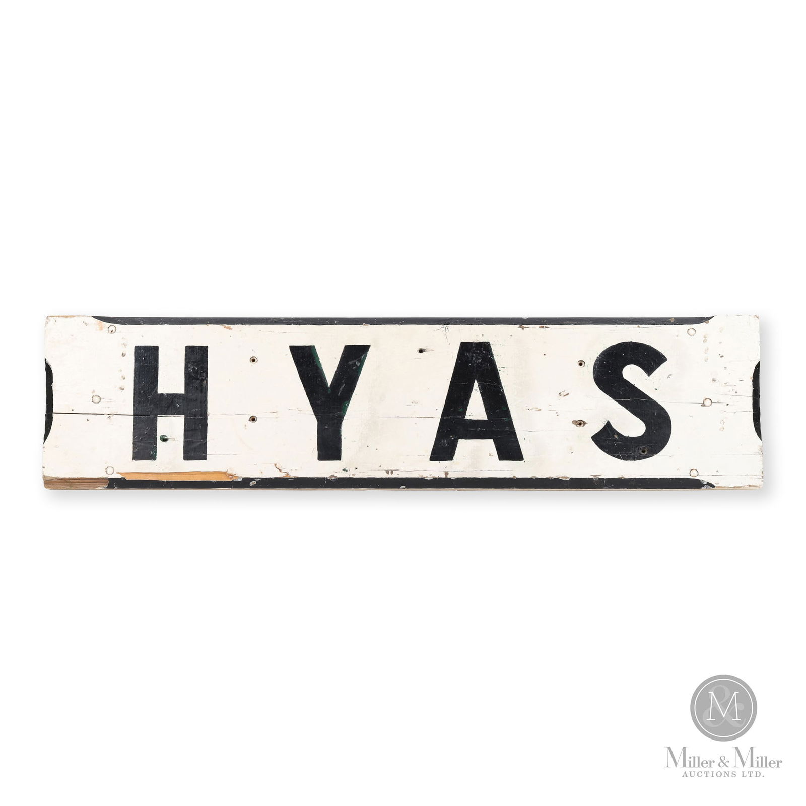 Canadian National Railway Hyas Station Sign Auction