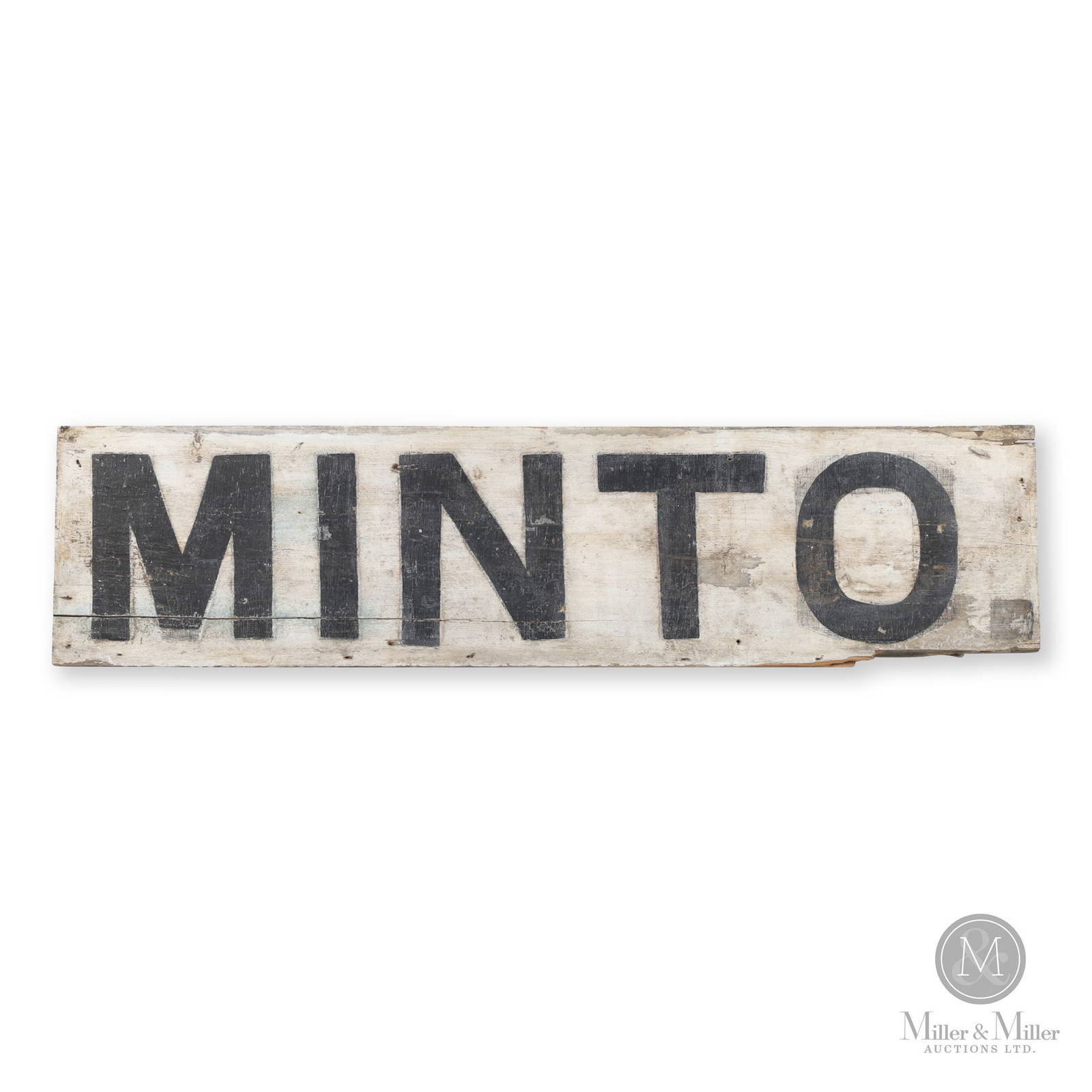 Canadian National Railway Minto Sign Auction