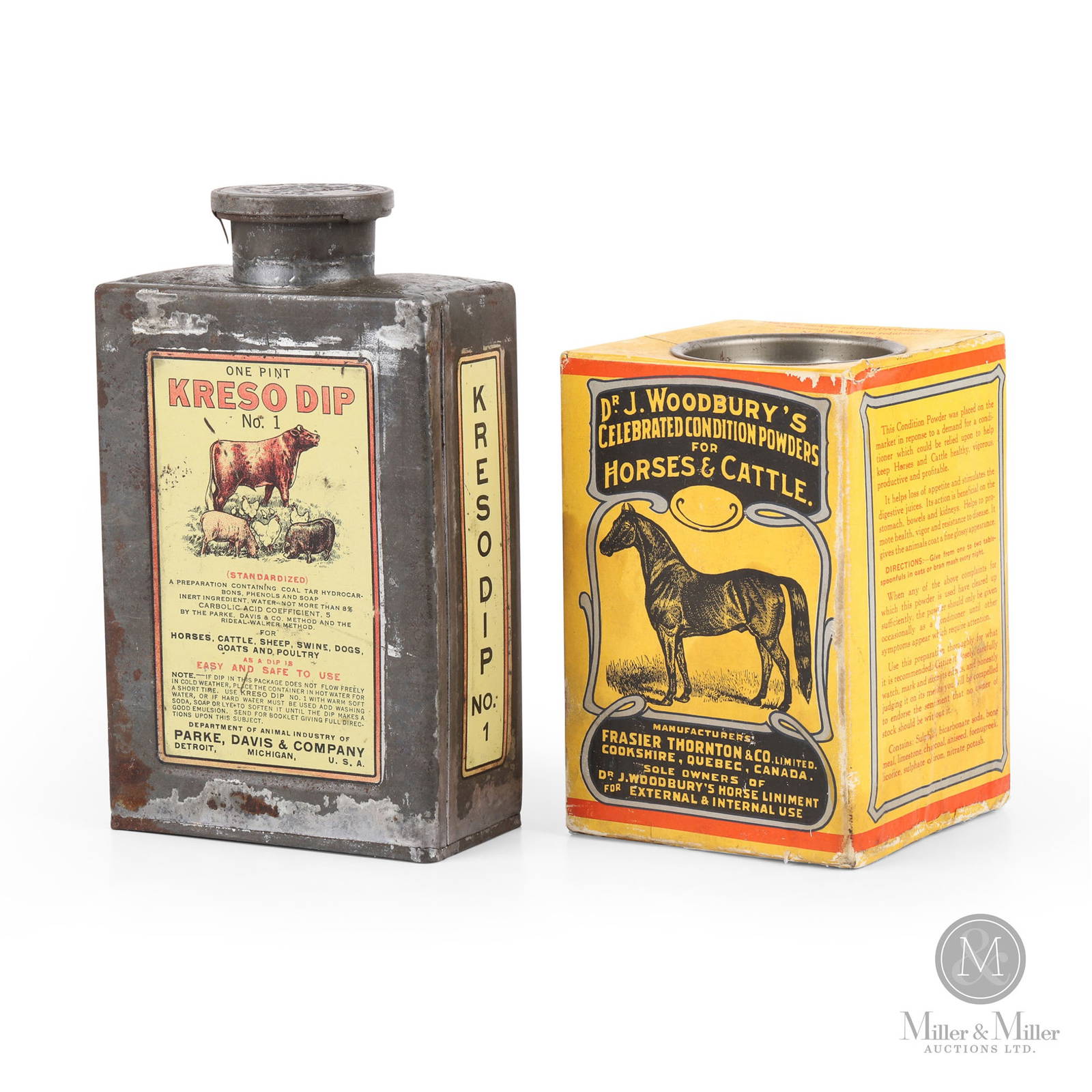 Dr. J. Woodbury Kreso Dip & Parke, Davis & Co. Powder Packages Auction