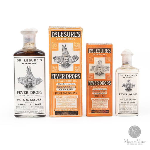 Dr. Lesure's Veterinary Fever Drops Bottles