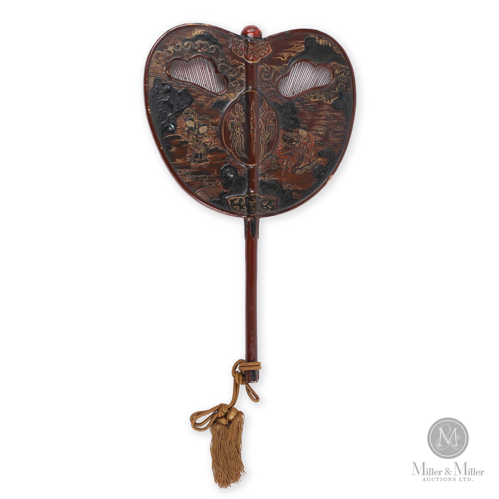 Edo Period Japanese 'gunbai' Flat Fan Auction