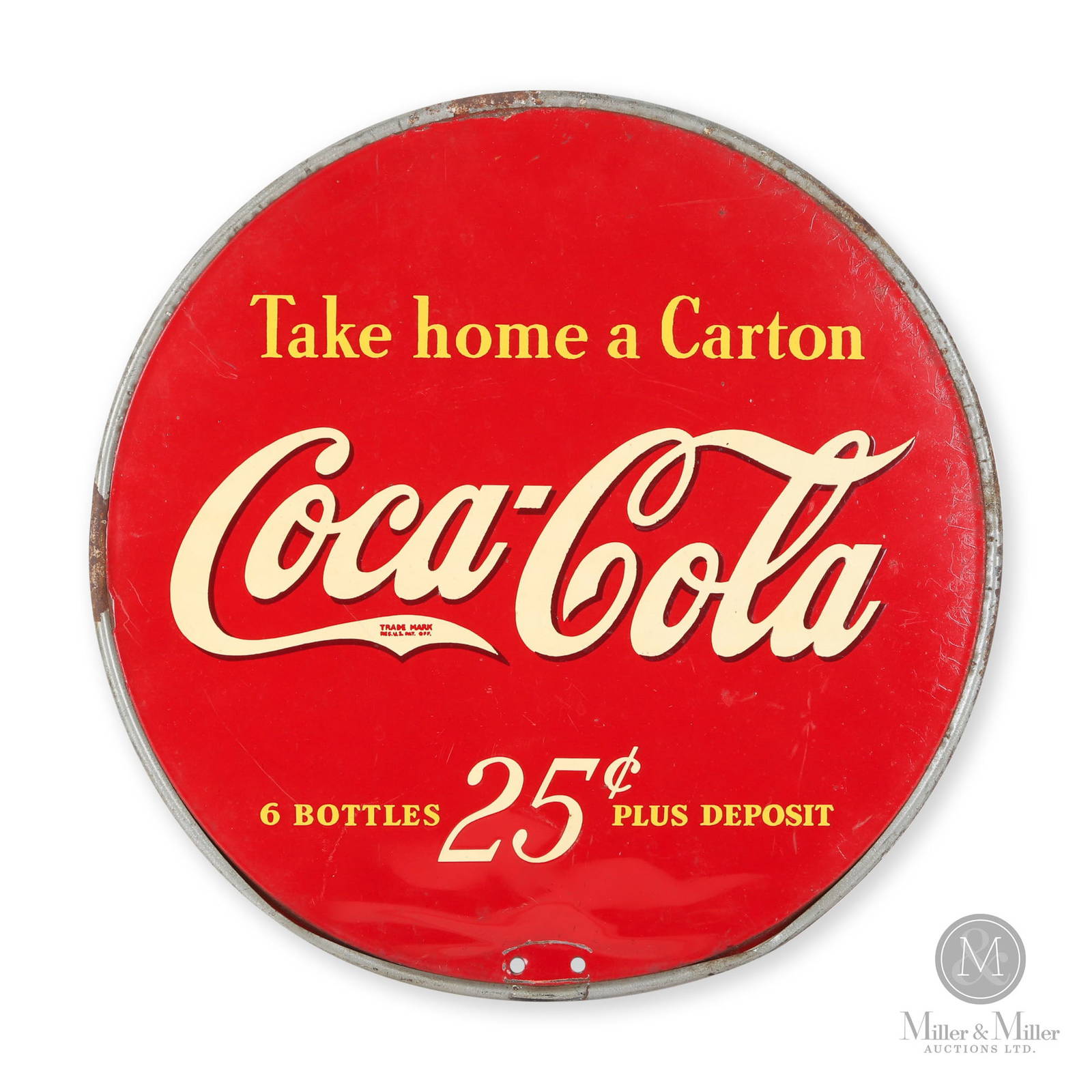 Coca-cola Display Rack Topper Sign Auction