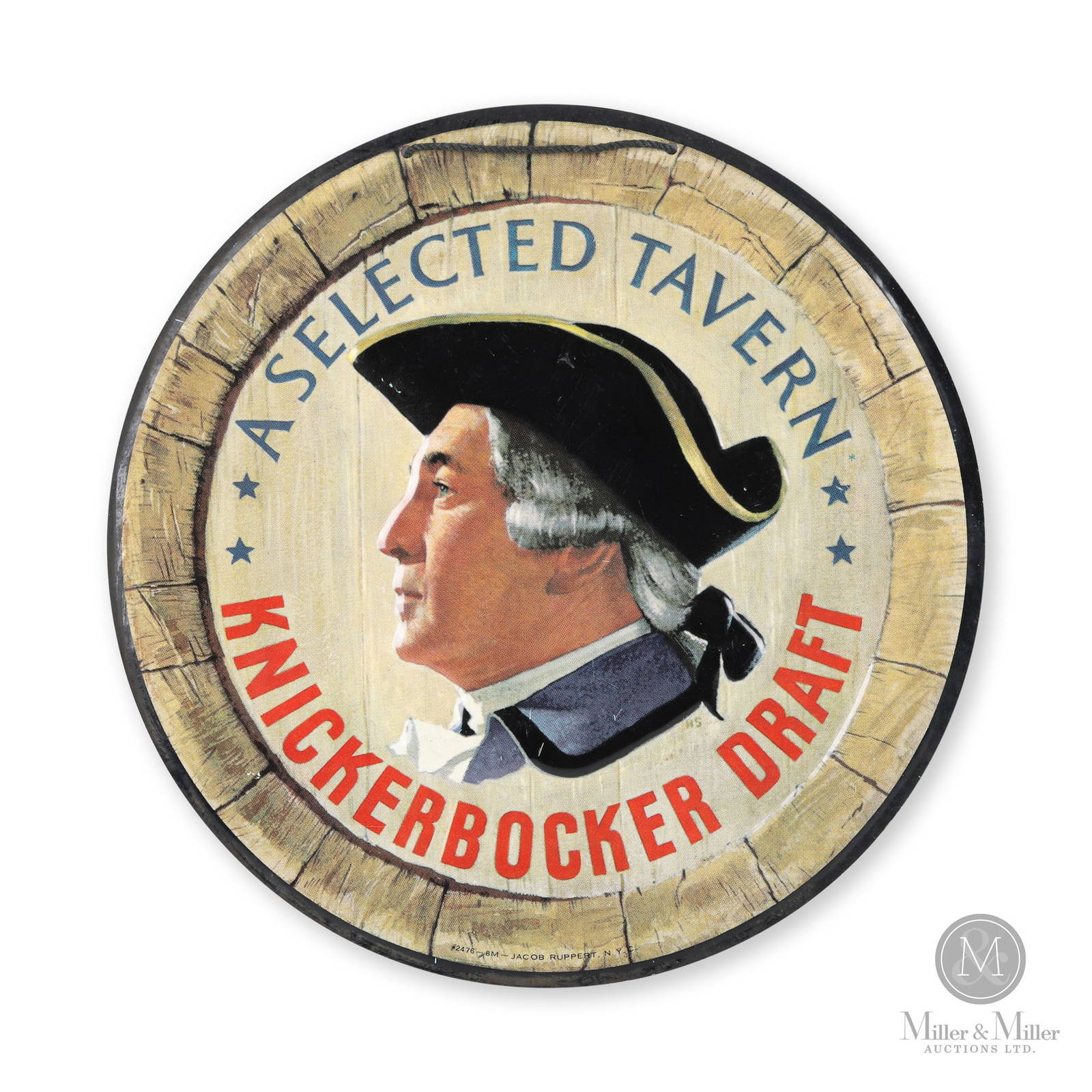 Knickerbocker Draft Beer Sign Auction