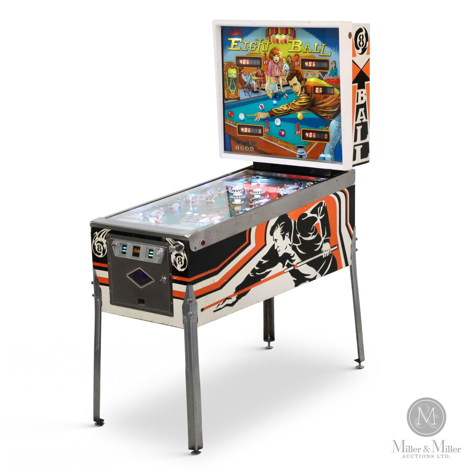 Bally Eight Ball Pinball Machine Auction