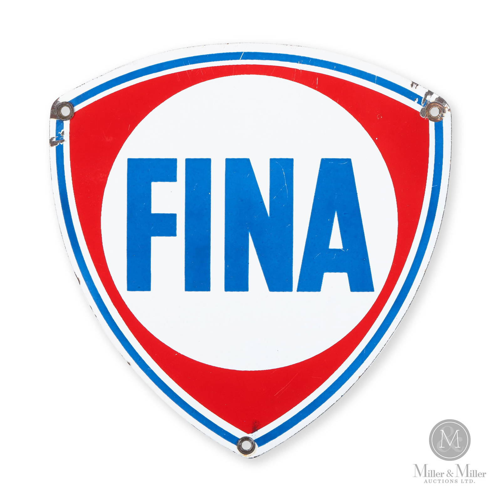 Fina Gasoline Pump Sign Auction