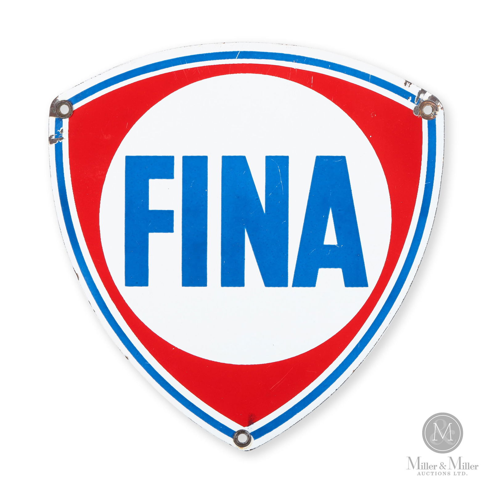 Fina Gasoline Pump Sign Auction