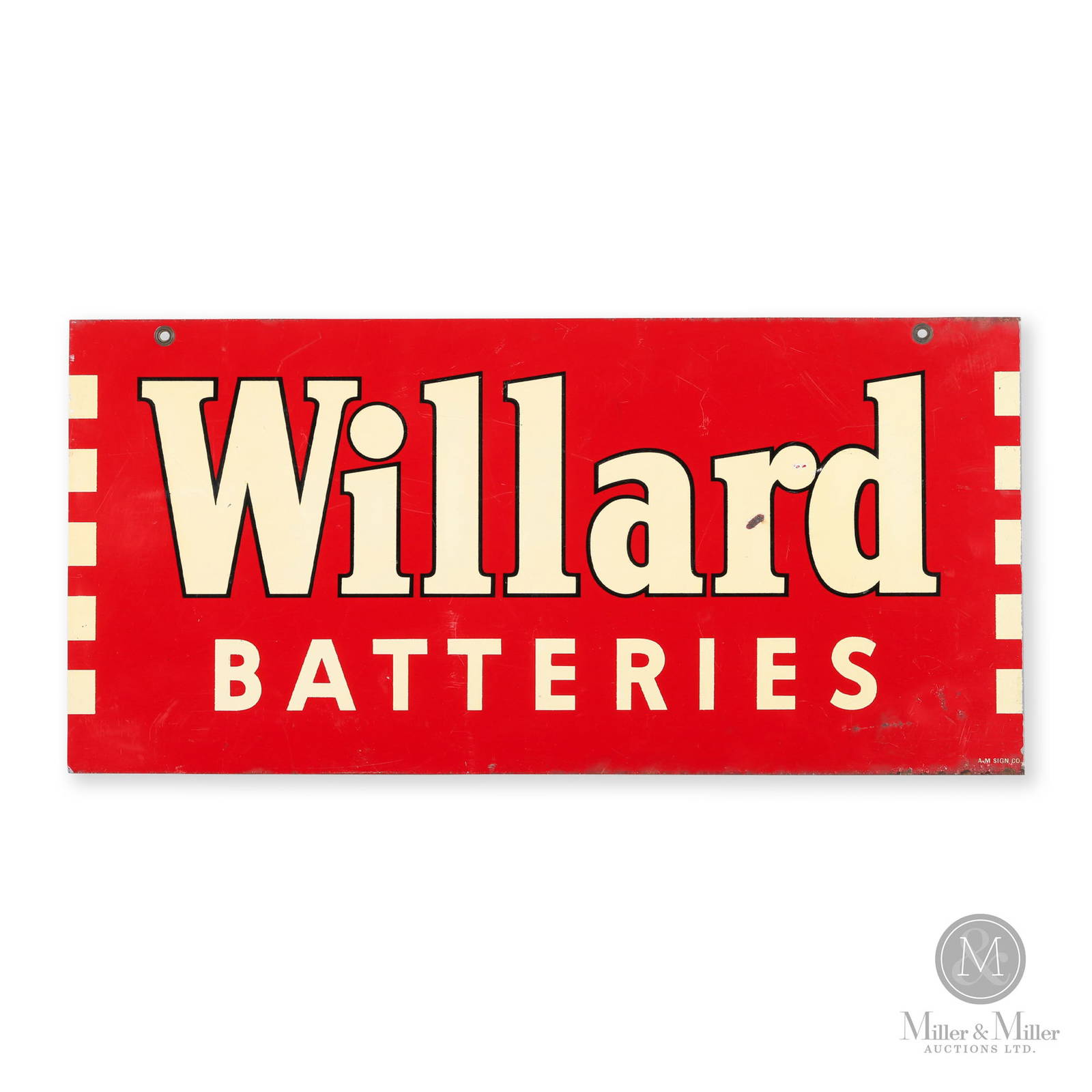 Willard Batteries Sign Auction