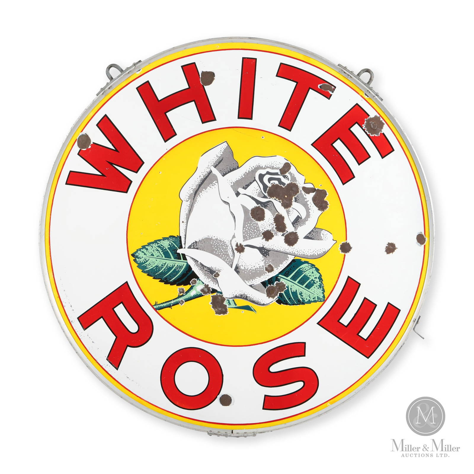 White Rose Service Station 48" Sign Auction