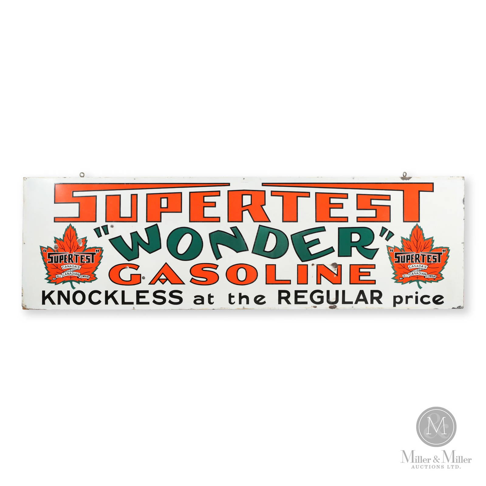 Supertest "wonder" Gasoline Service Station Sign Auction