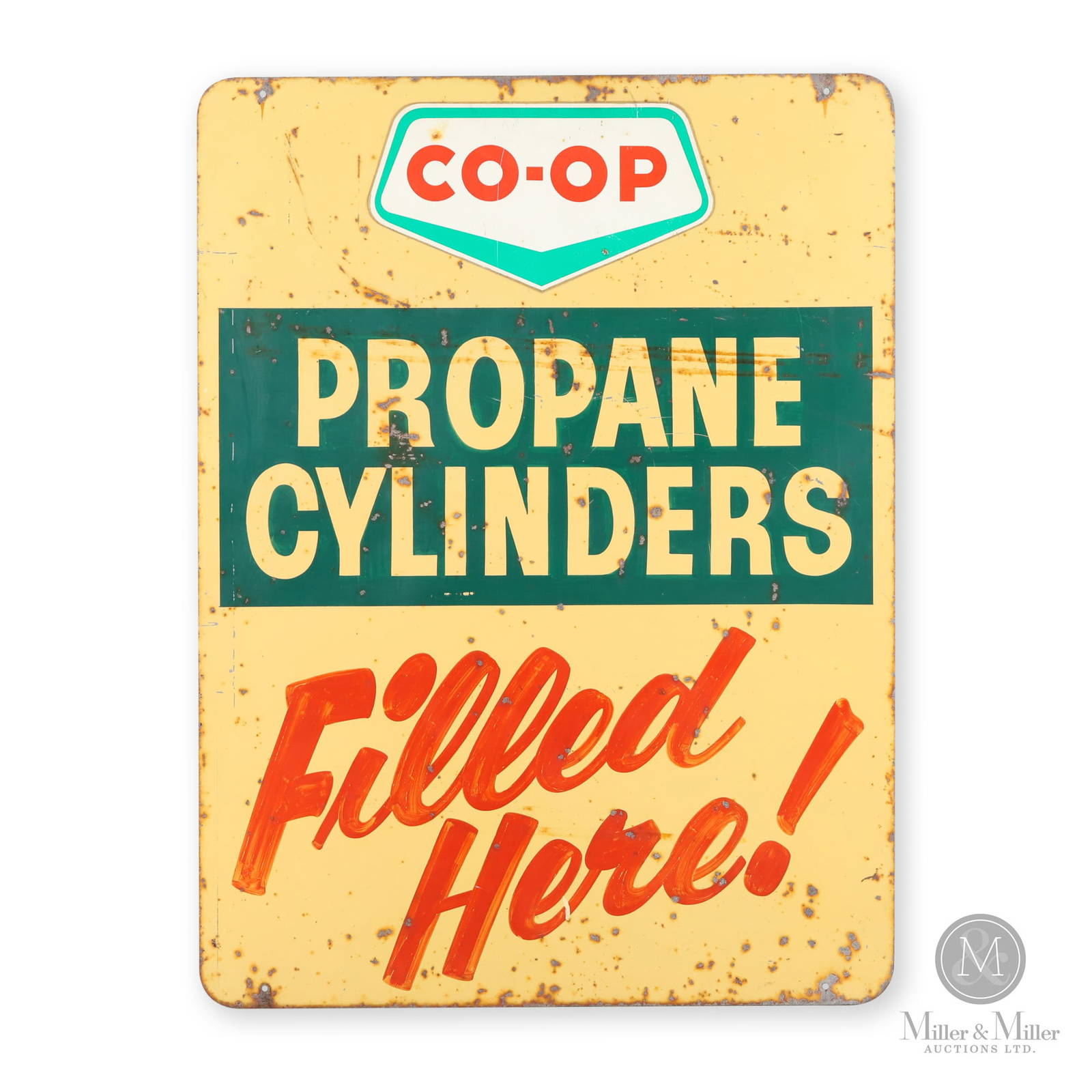 Co-op Propane Cylinder Filling Sign Auction