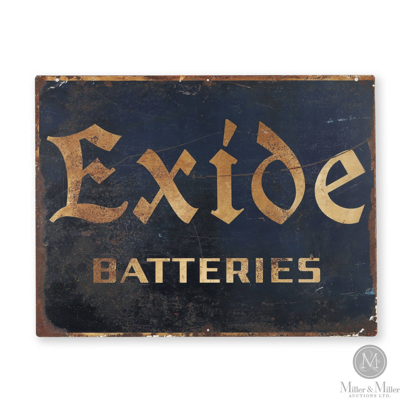 Exide Batteries Sign Auction