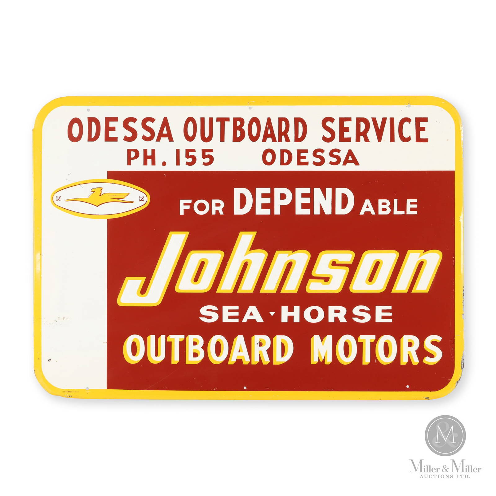 Johnson Sea-horse Outboard Motors Sign Auction