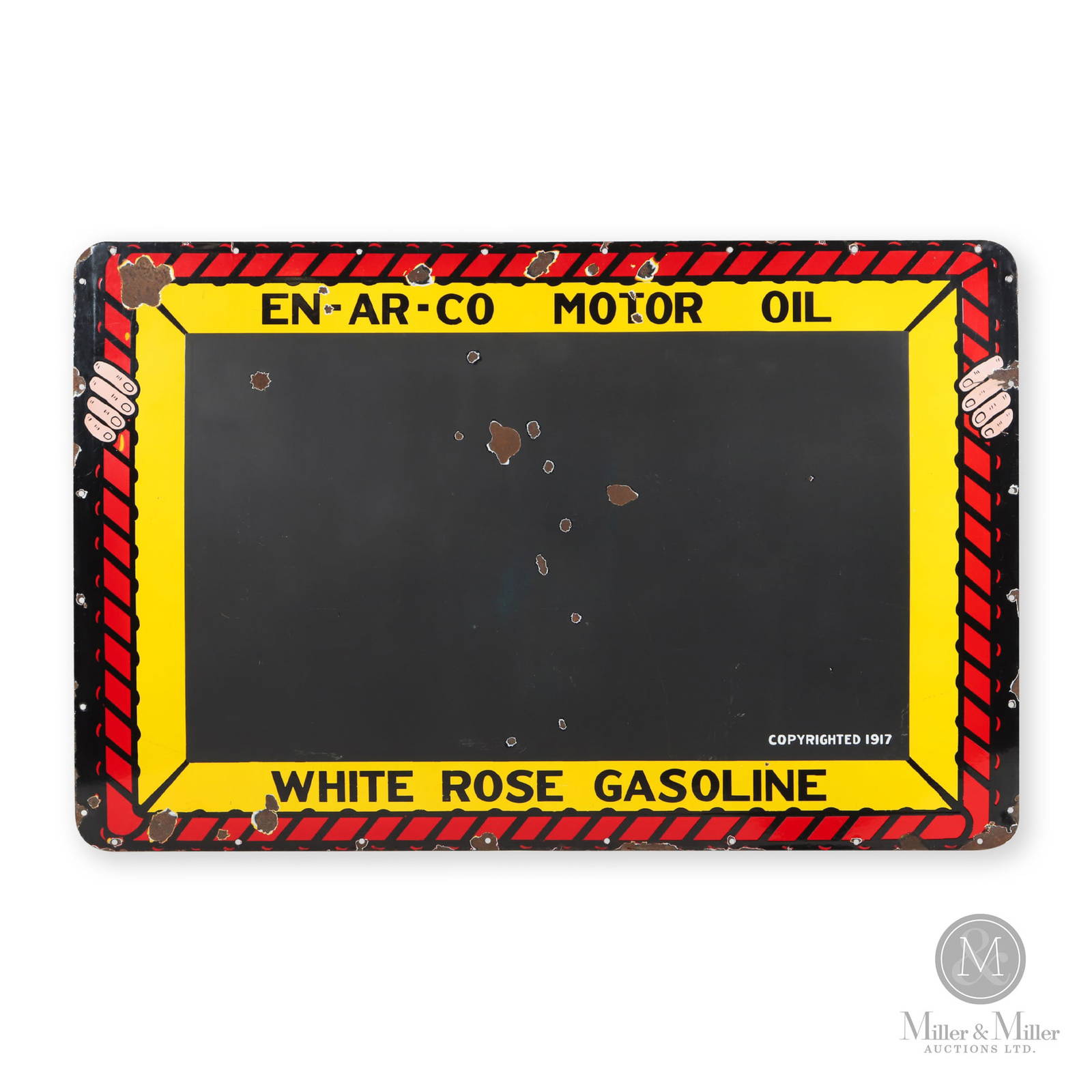 White Rose Gasoline "slate Boy" Chalkboard Sign Auction