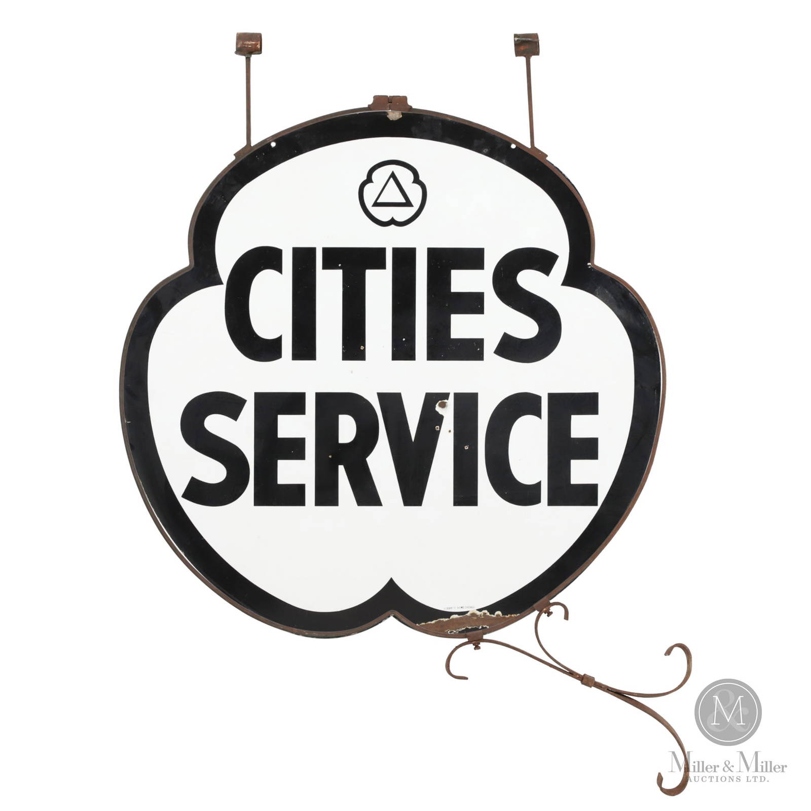 Cities Service 4' "cloverleaf" Service Station Sign Auction