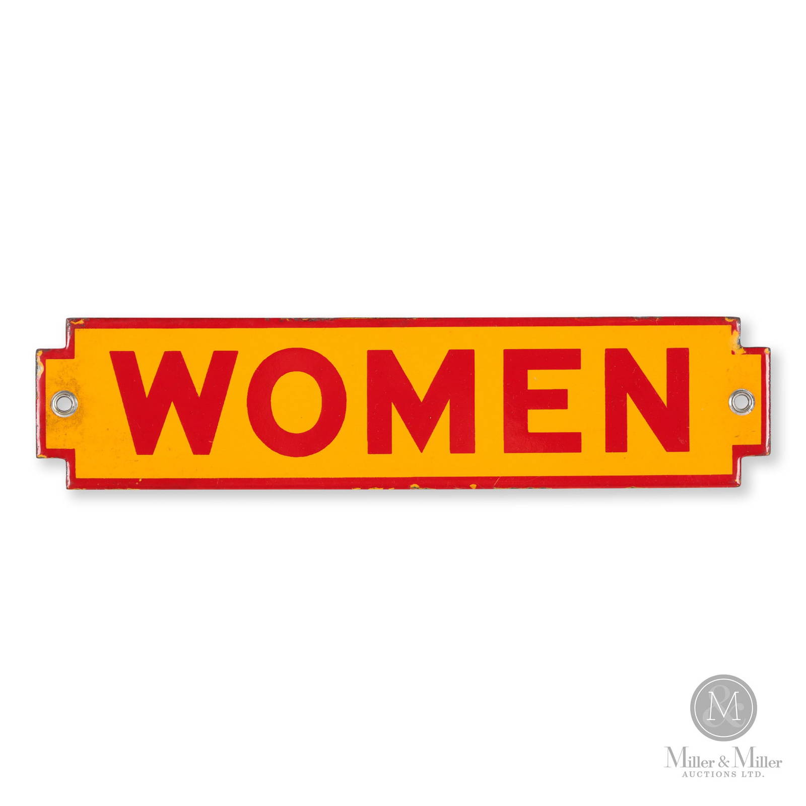 Shell Service Station Women's Restroom Sign Auction