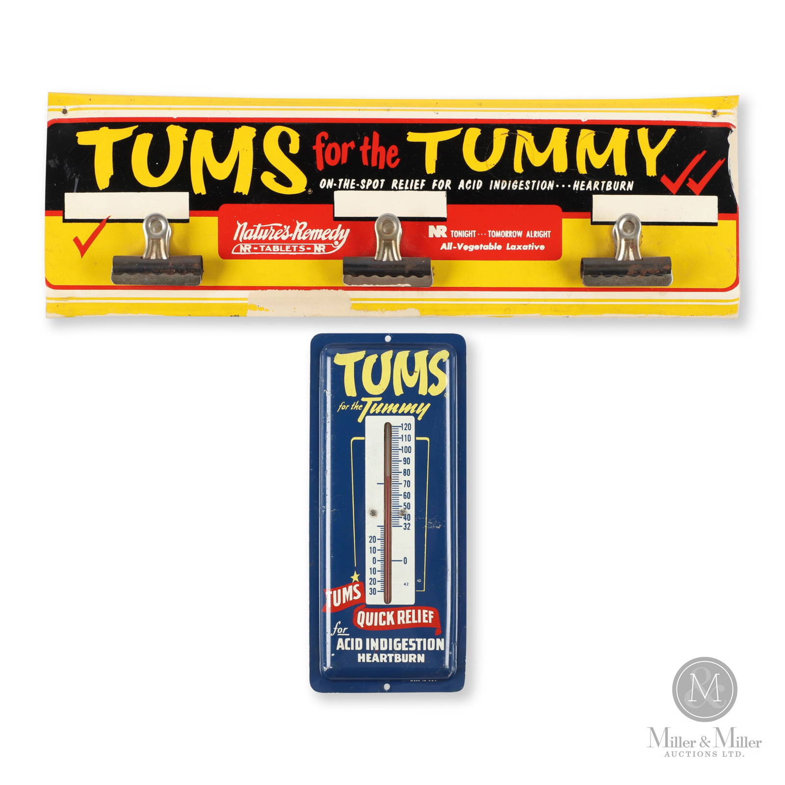 Tums Antacid Display & Thermometer Auction