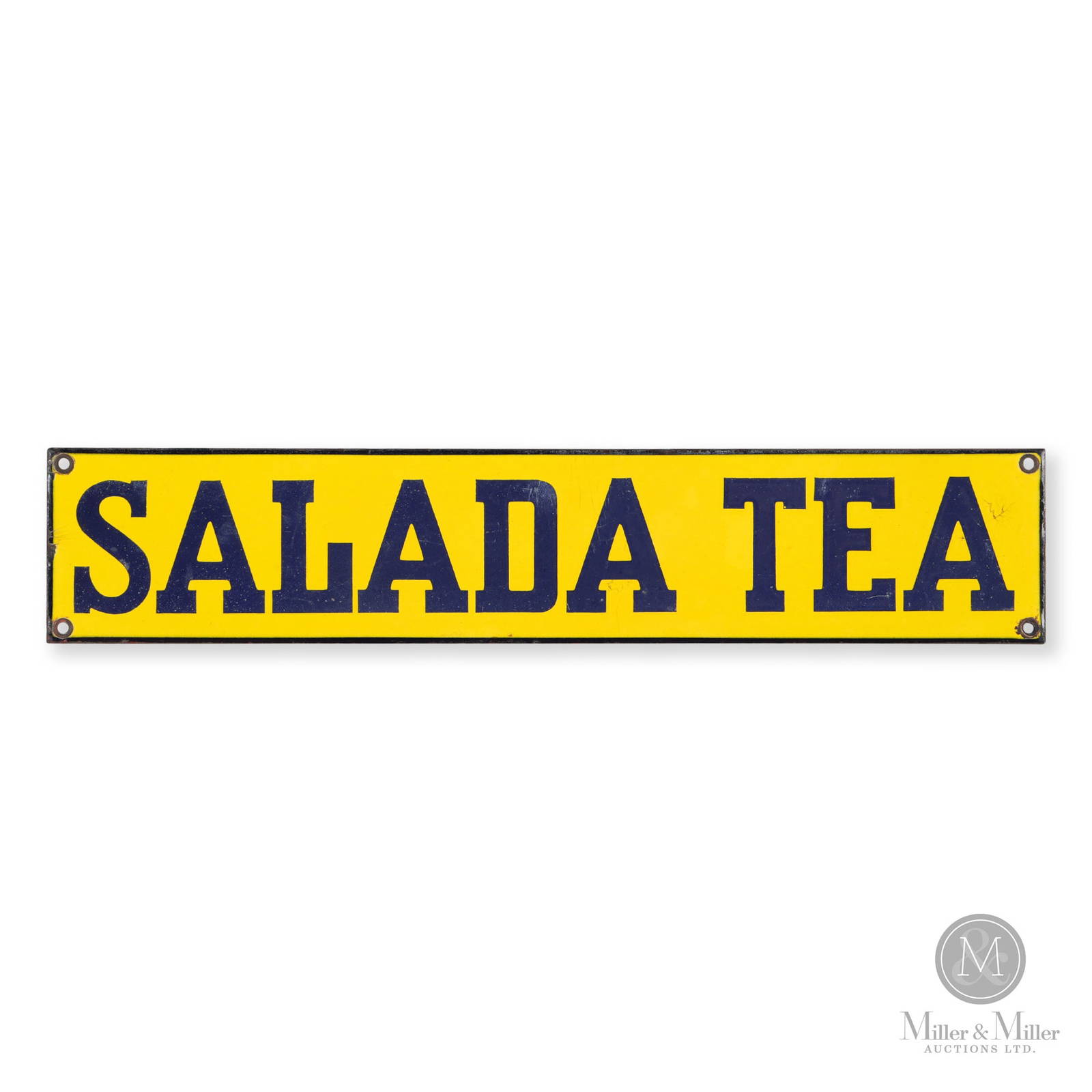 Salada Tea Door Strip Sign Auction