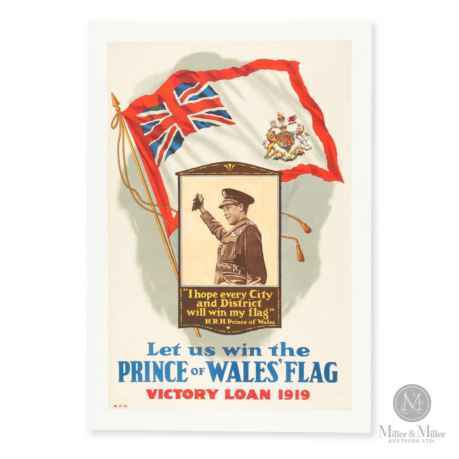 Let Us Win The Prince Of Wales Flag Ww1 Poster Auction