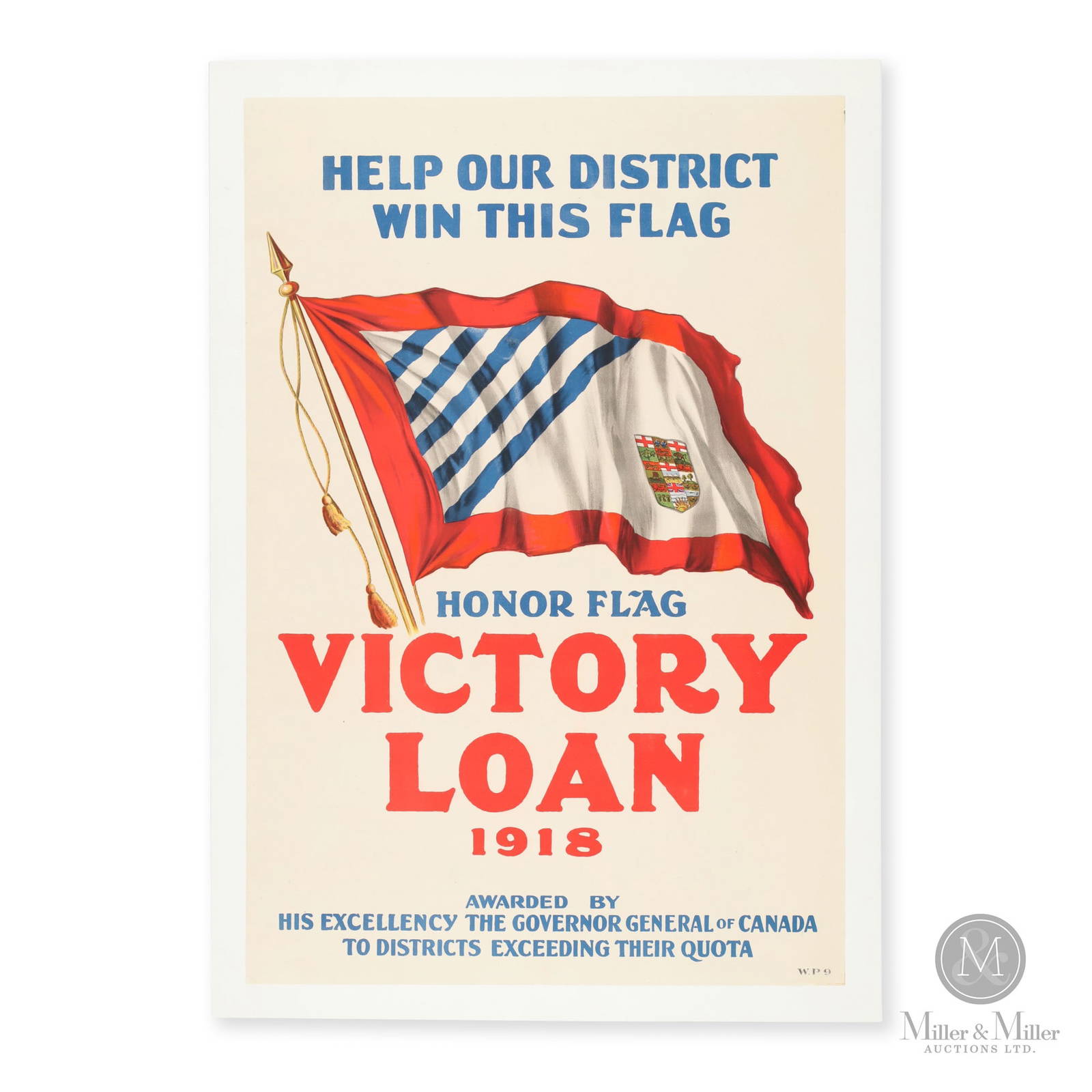 Help Our District Win This Flag Victory Loan Ww1 Poster Auction