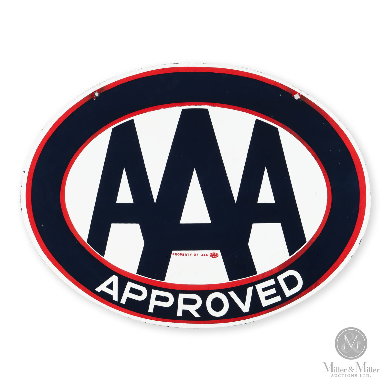 American Automobile Association Aaa Sign Auction