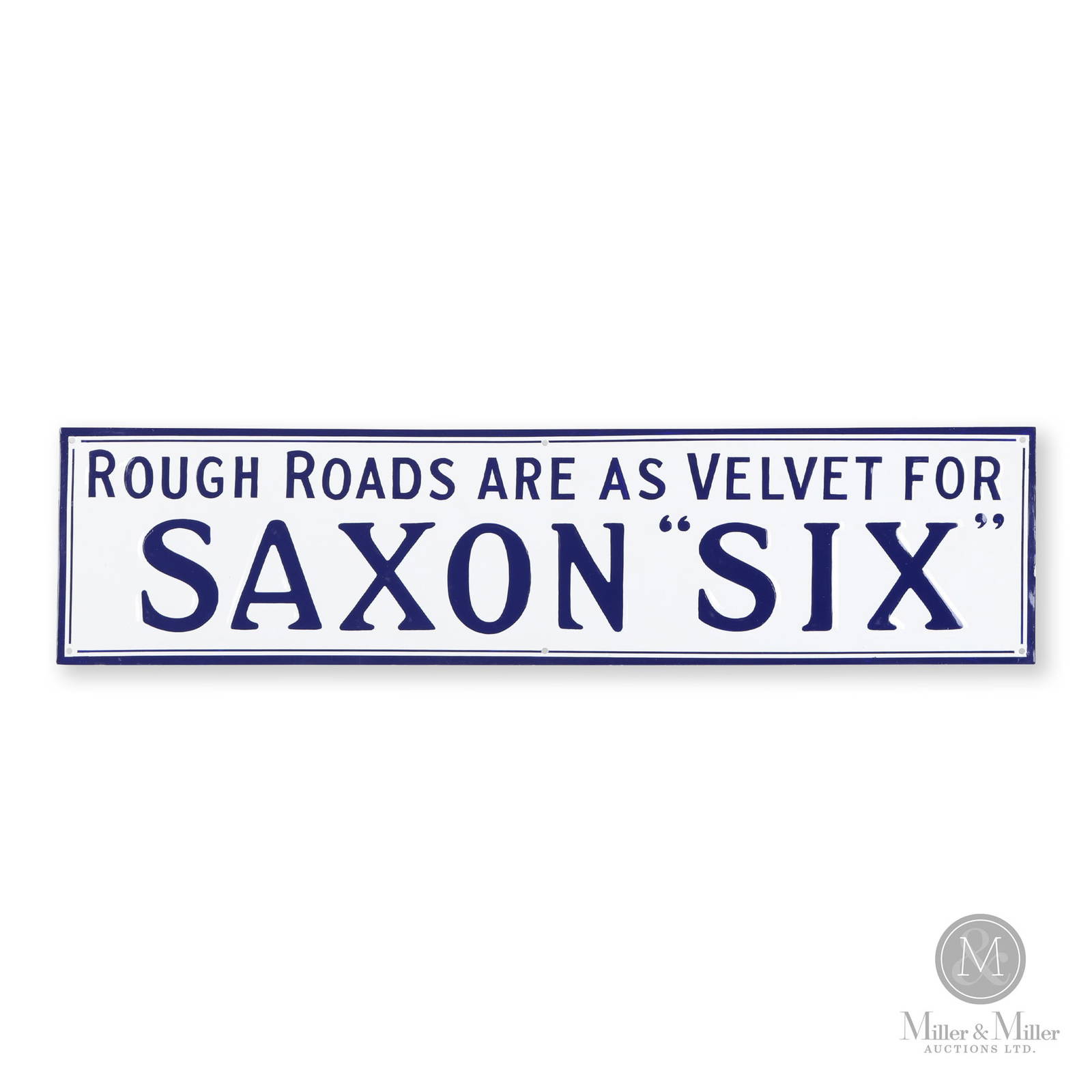 Saxon "six" Automobile Sign Auction