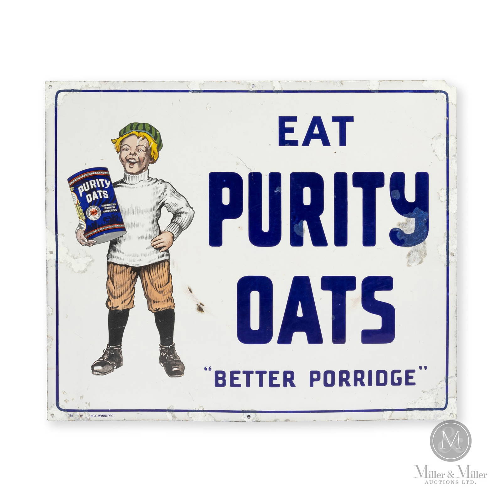 Purity Oats "better Porridge" Sign Auction