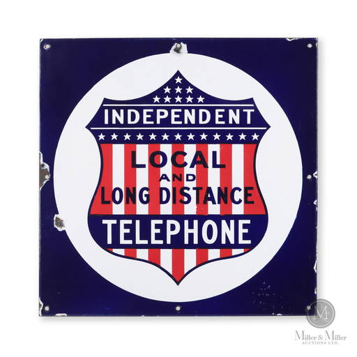 Independent Local & Long Distance Telephone Sign