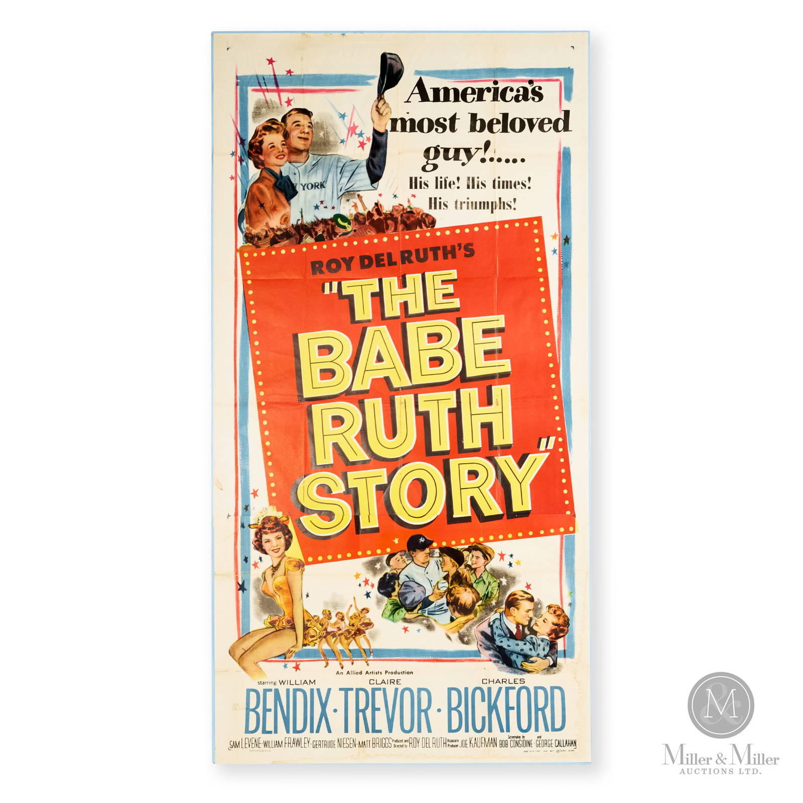 The Babe Ruth Story (1948) 3-sheet Movie Poster Auction