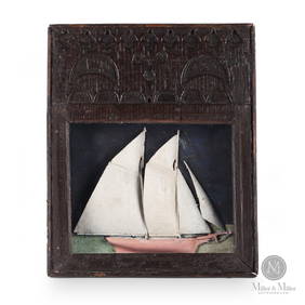 Newfoundland Folk Art Ship Diorama