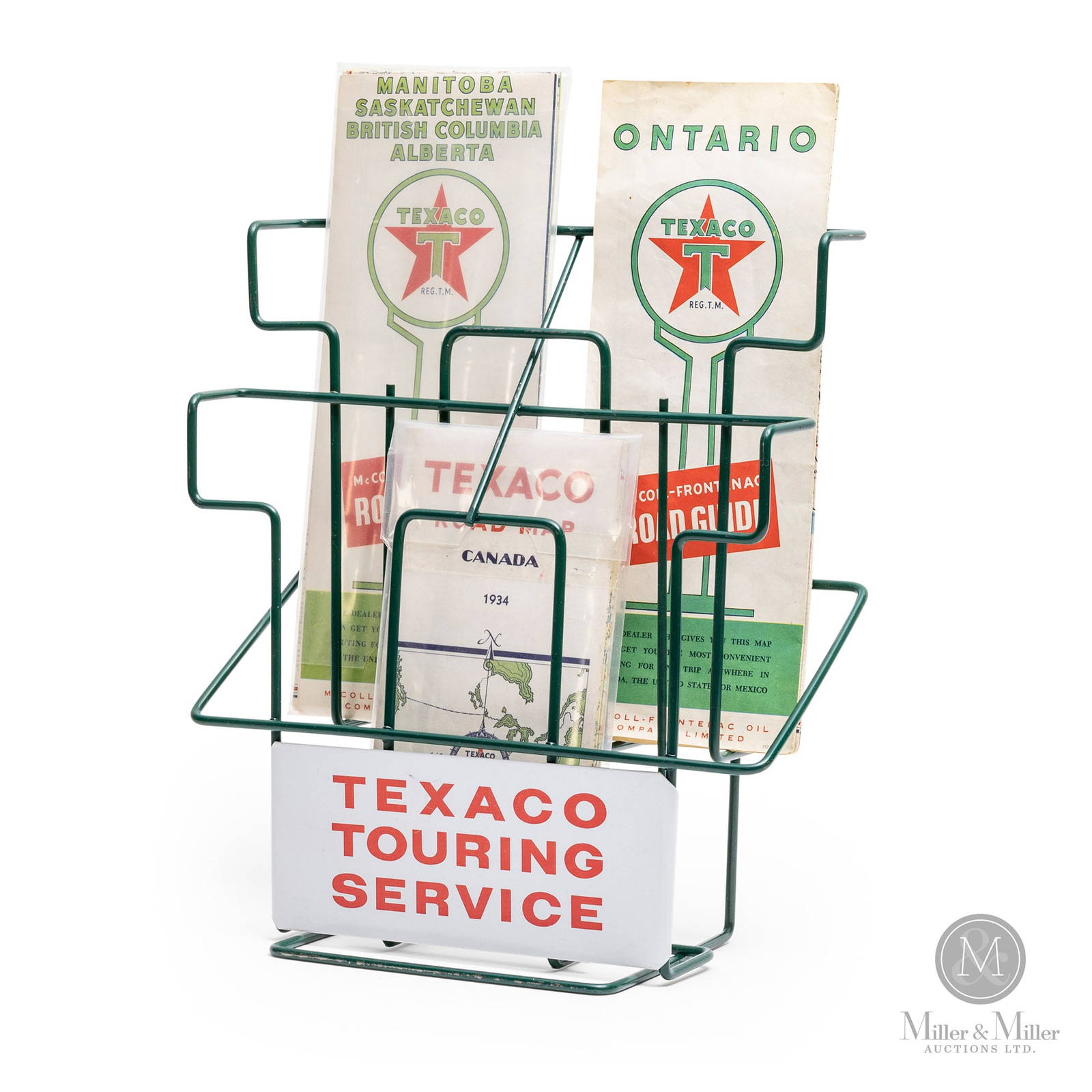 Texaco Touring Service Map Holder Rack Auction
