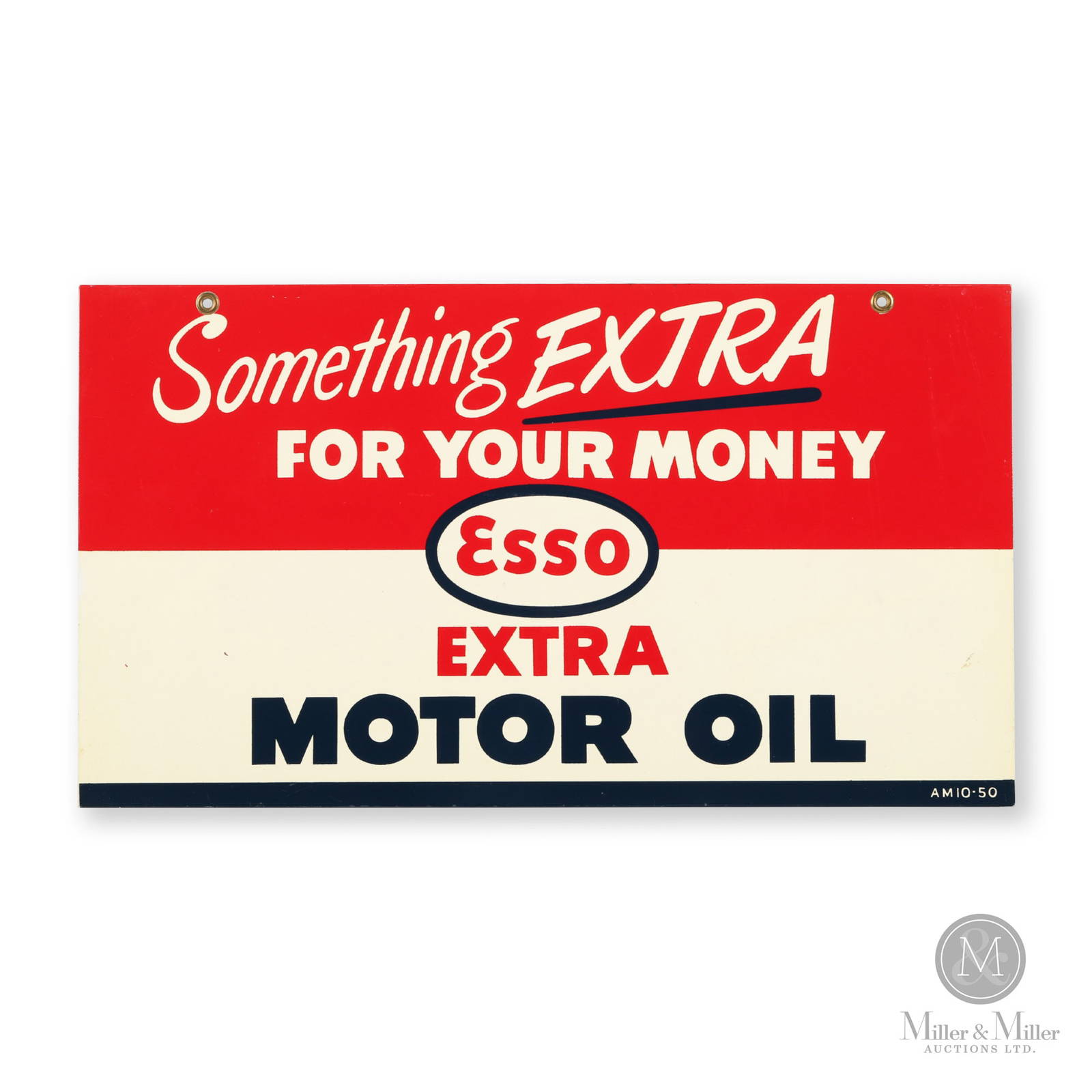 Esso Extra Motor Oil Rack Sign Auction