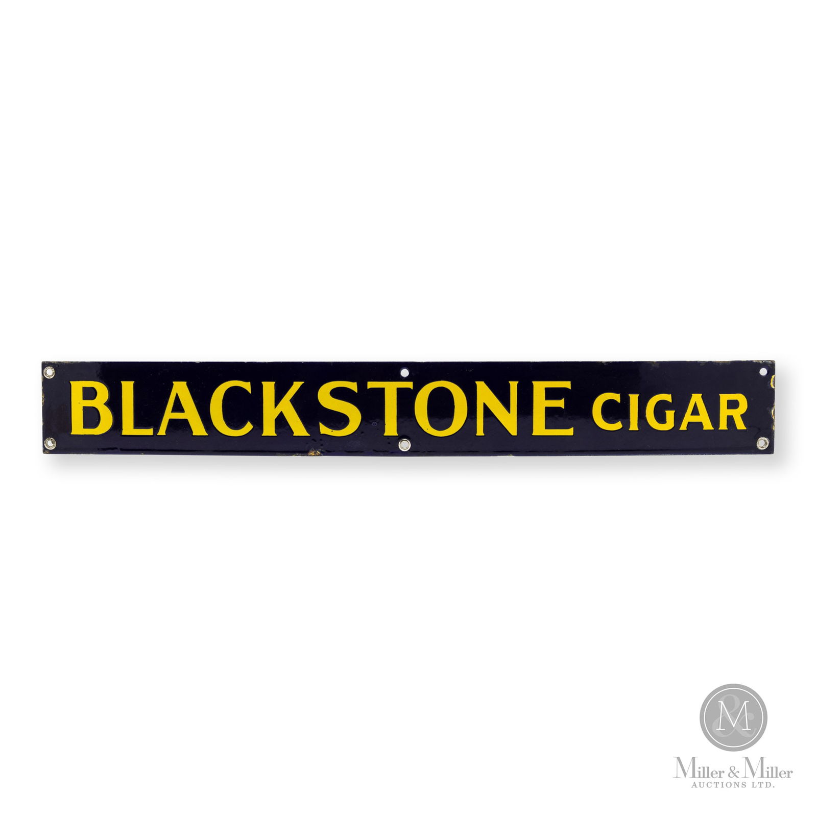 Blackstone Cigar Strip Sign Auction