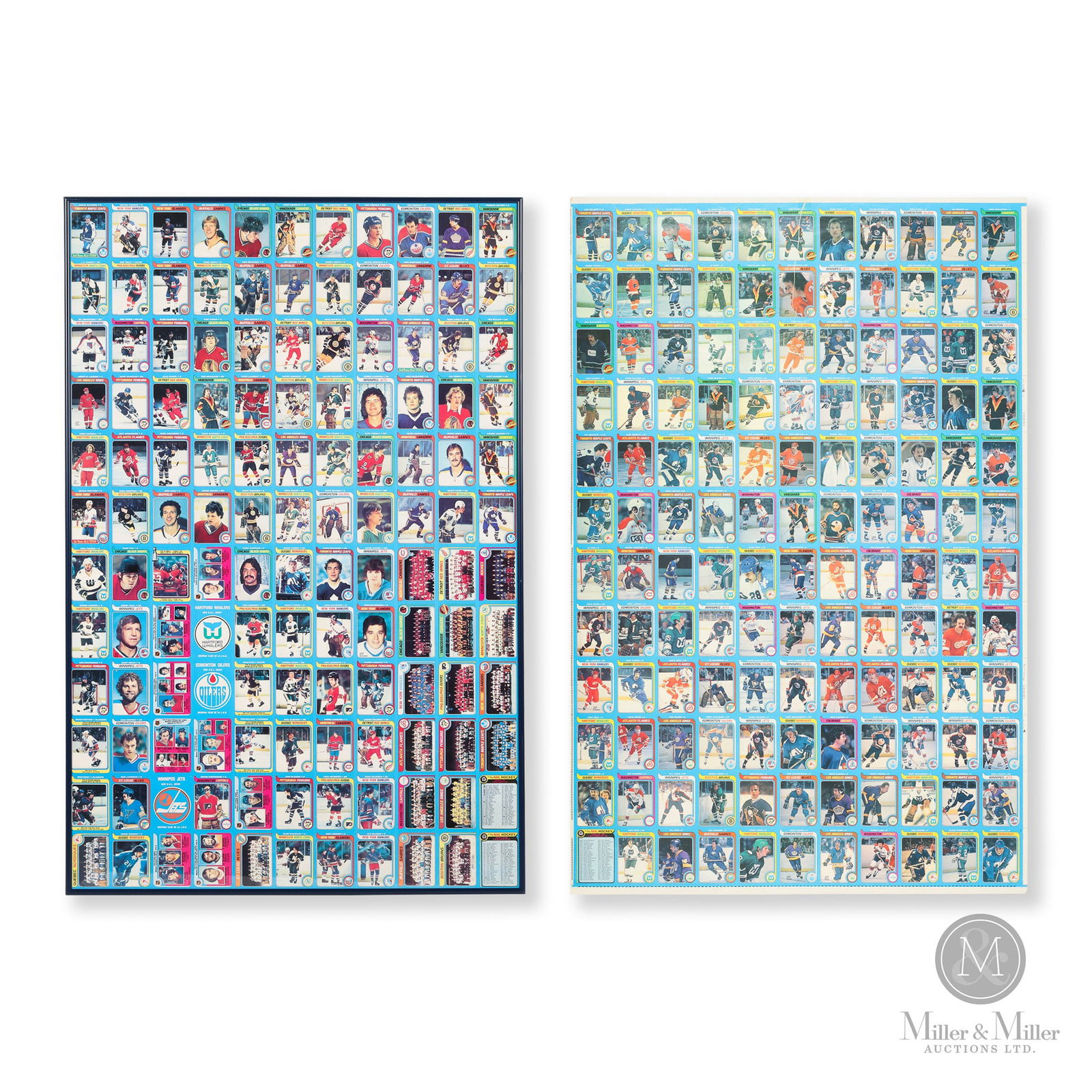 1979-1980 O-pee-chee Uncut Sheet Pair (printed Back) Auction