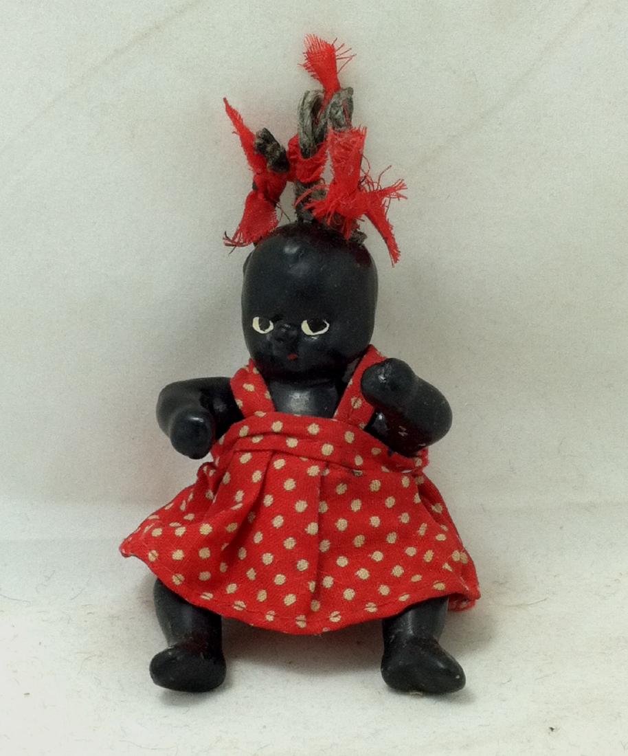 Antique Black "pickaninny" Baby Girl Doll