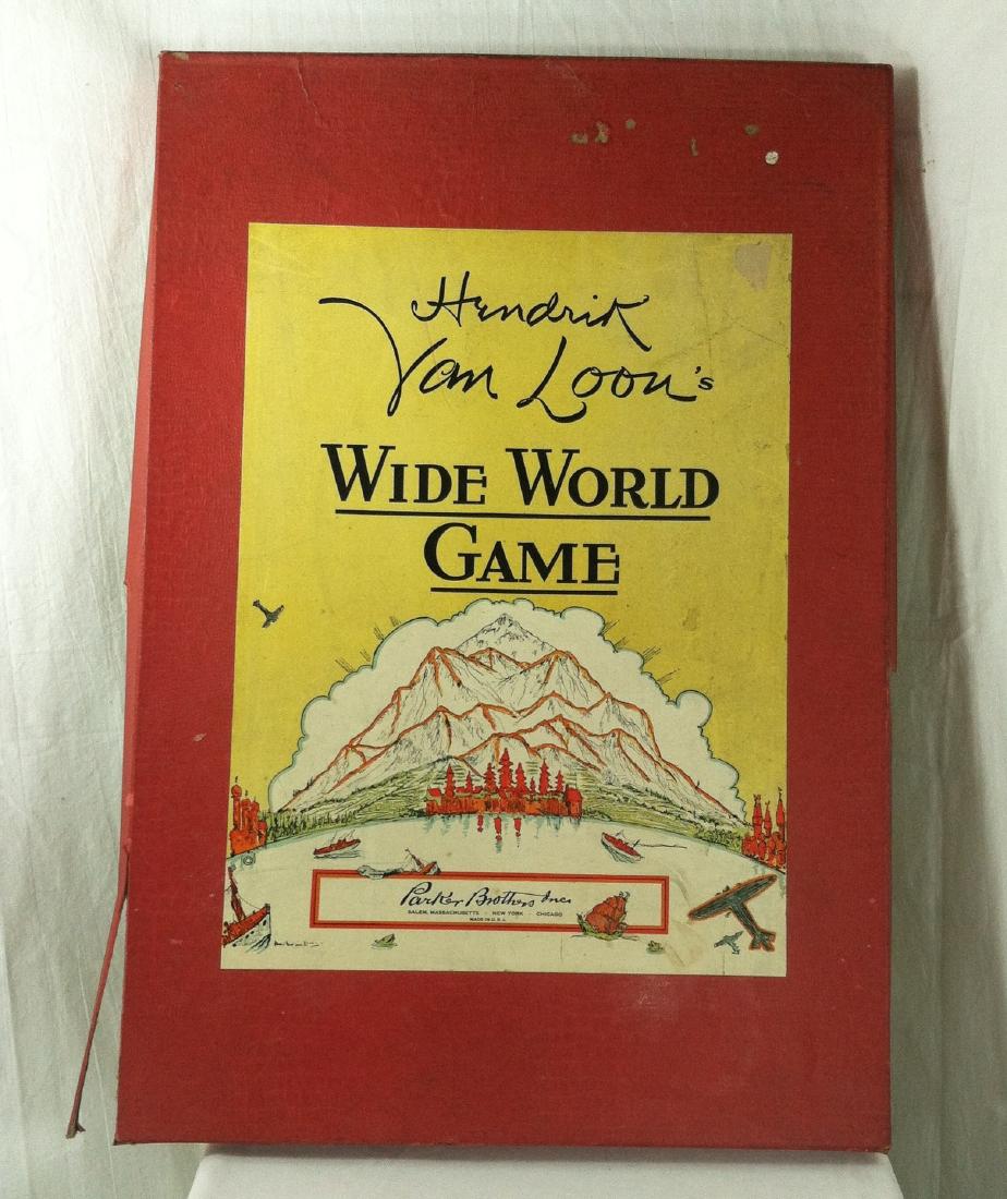 1933 Wide World Board Game From Parker