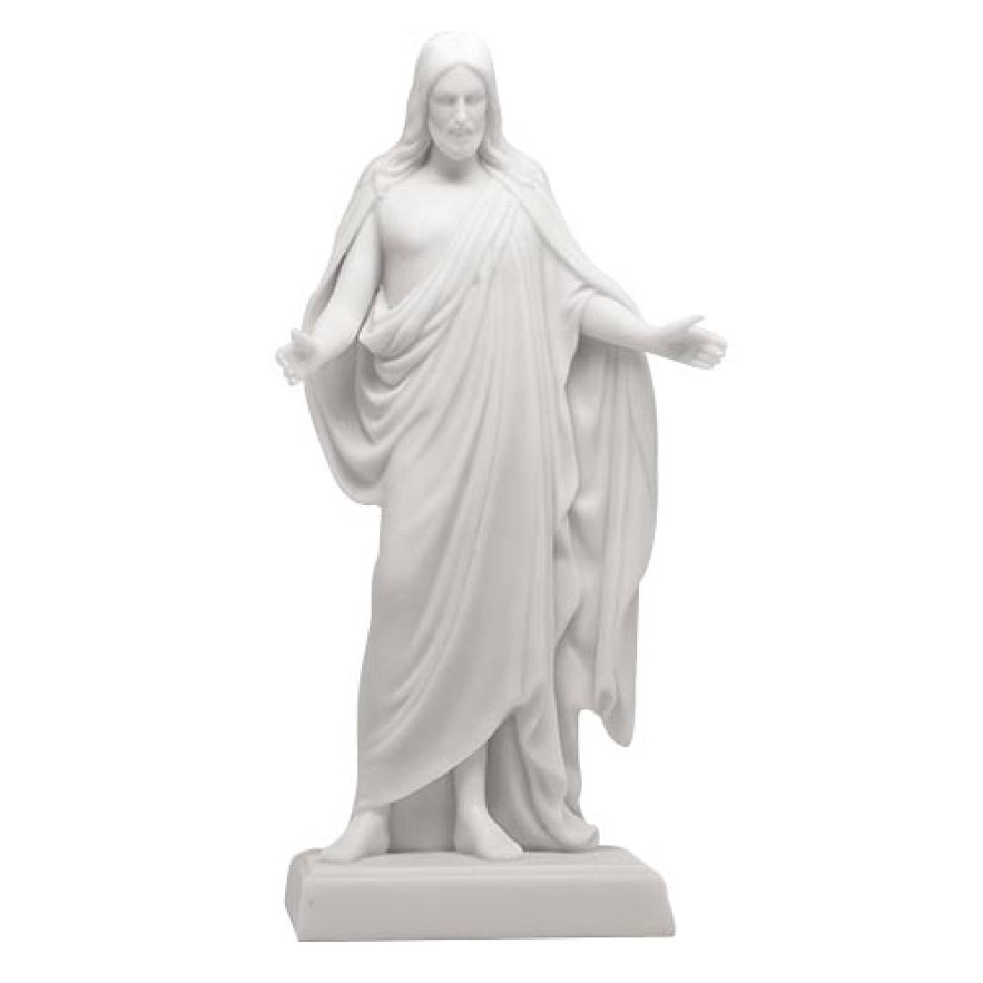 Hand Painted Resin Jesus Christ H: 8"