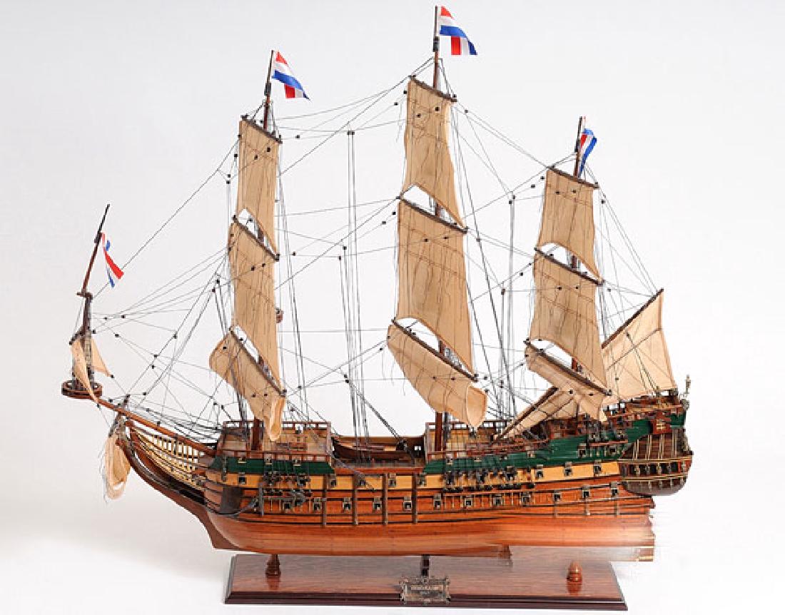HAND MADE WOODEN Friesland Dutch Ship W/COA
