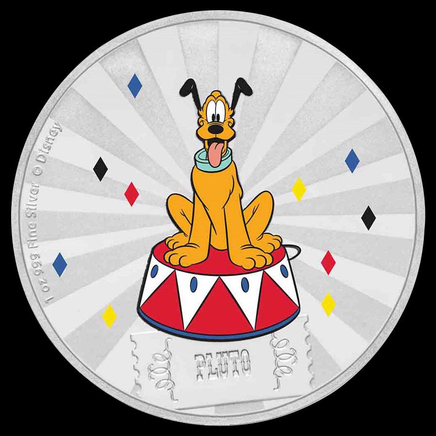 2019 1 oz Silver Disney Carnival Collection Pluto | Barnebys