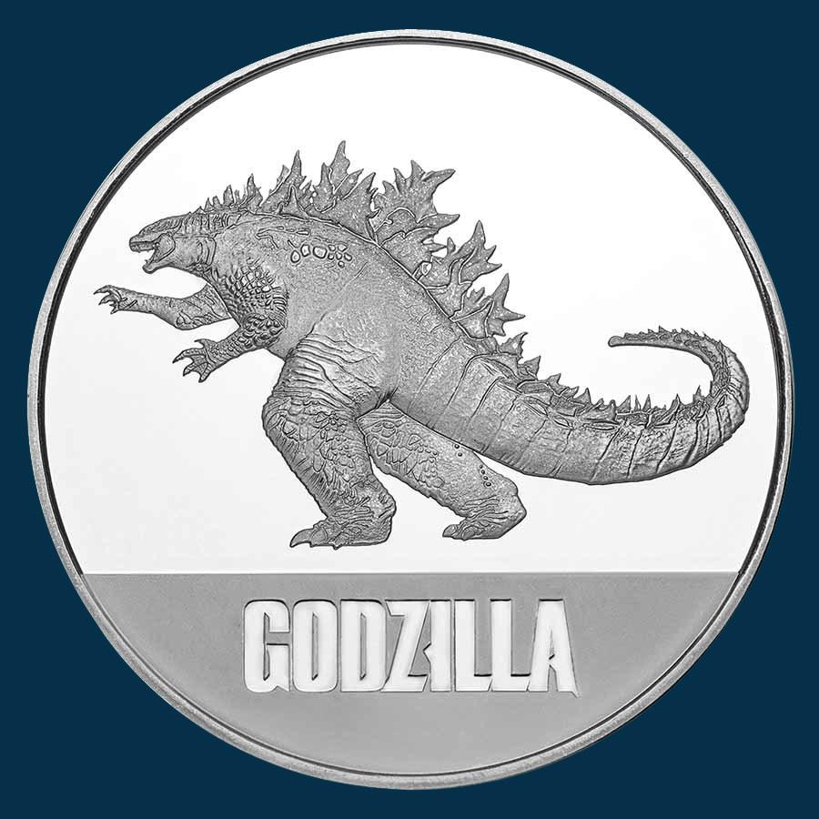 2021 Niue 1 oz Silver $2 Godzilla Coin BU | Barnebys