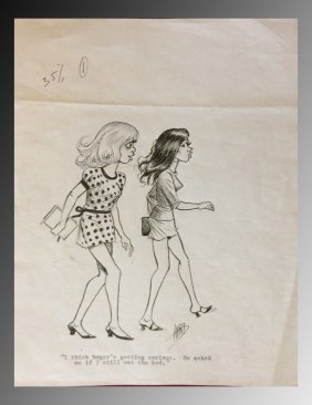 41557: Bill Ward - Men's Magazine Cartoon Original Art