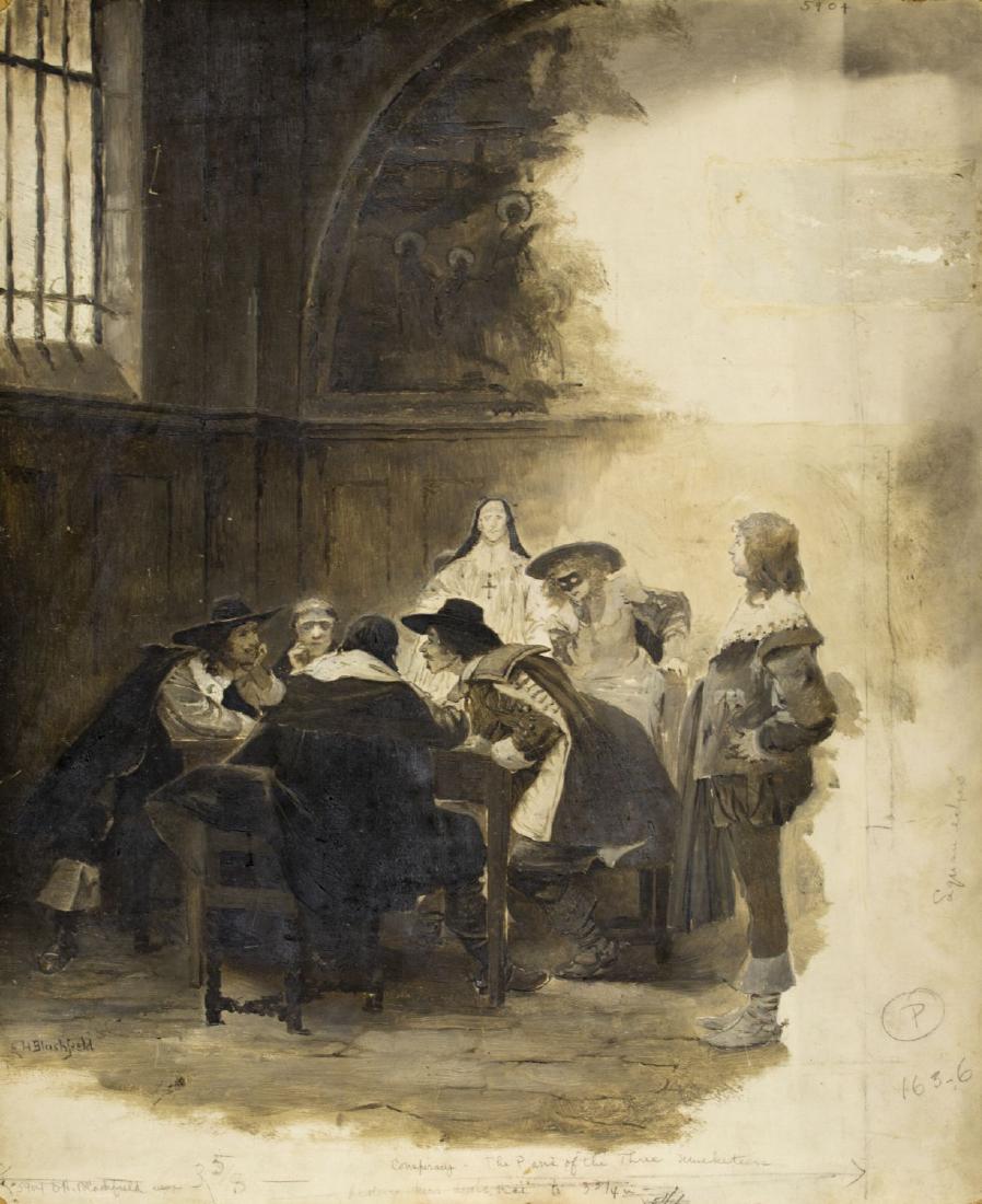 Edwin Blashfield (New York, 1848-1936) illustration oil