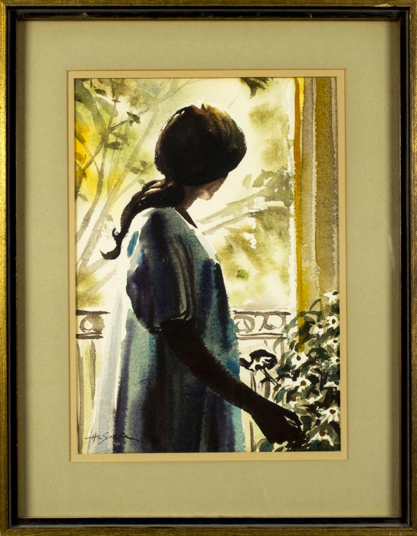 Hal Singer (pa,nj,1919 2003) Watercolor On Paper